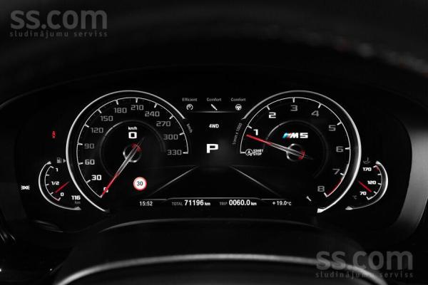 Zils BMW M5 2019 Rīga, ar dzinēja tilpumu 4.40 L un nobraukumu 71 tūkst. km par 64600 €, foto 9 vietnē AUTOMOTO.COM.LV