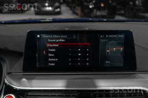 Blue BMW M5 2019 in Riga, with an engine capacity of 4.40 L and mileage of 71 thousand km for 64600 €, photo 31 on AUTOMOTO.COM.LV