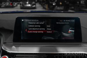 Blue BMW M5 2019 in Riga, with an engine capacity of 4.40 L and mileage of 71 thousand km for 64600 €, photo 34 on AUTOMOTO.COM.LV