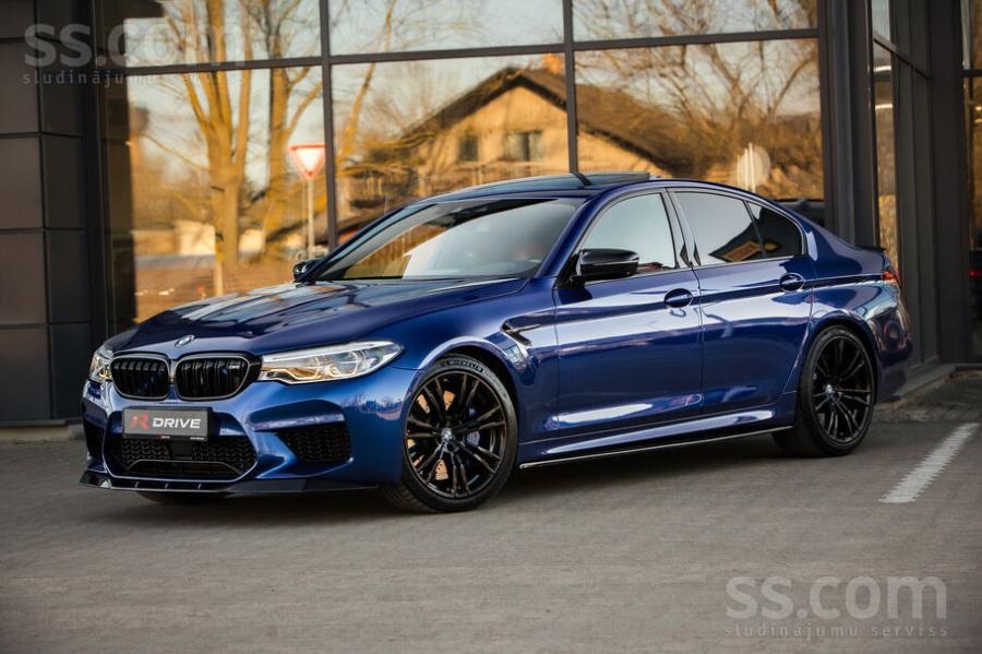 Zils BMW M5 2019 Jelgava, ar dzinēja tilpumu 4.40 L un nobraukumu 109 tūkst. km par 57000 €, foto 6 vietnē AUTOMOTO.COM.LV