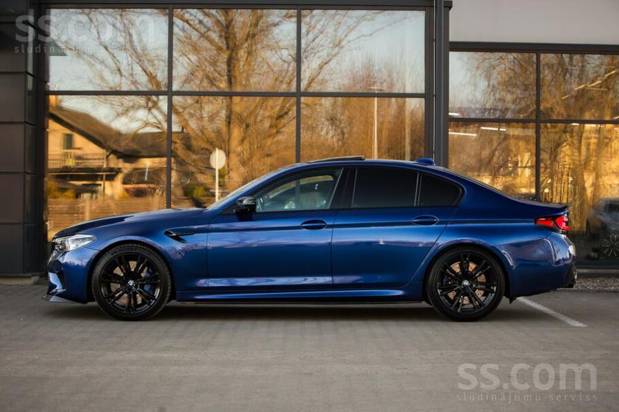Zils BMW M5 2019 Jelgava, ar dzinēja tilpumu 4.40 L un nobraukumu 109 tūkst. km par 57000 €, foto 10 vietnē AUTOMOTO.COM.LV
