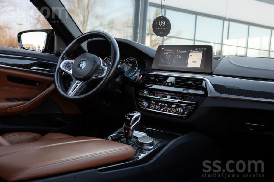 Zils BMW M5 2019 Jelgava, ar dzinēja tilpumu 4.40 L un nobraukumu 109 tūkst. km par 57000 €, foto 15 vietnē AUTOMOTO.COM.LV