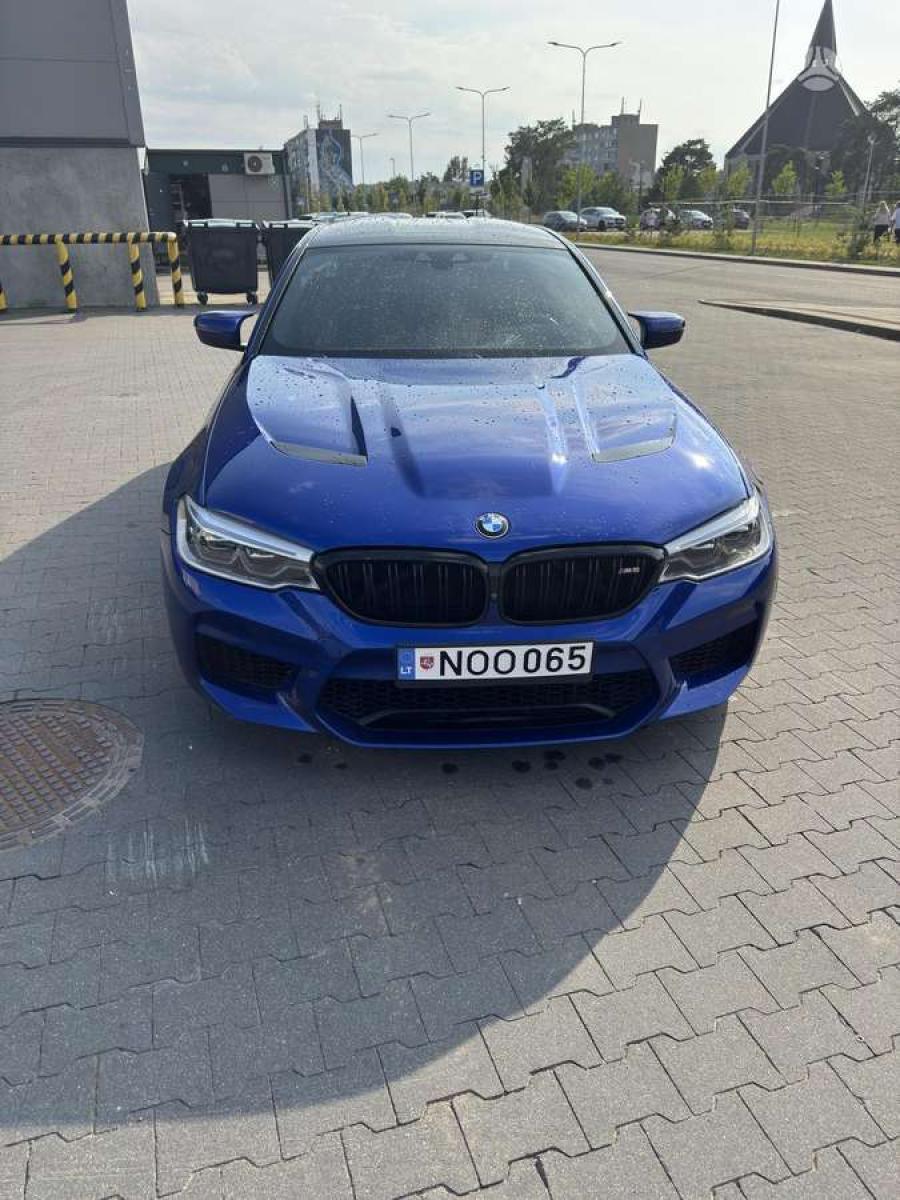 Zils BMW M5 2019 Viļņa, ar dzinēja tilpumu 4.40 L un nobraukumu 59 tūkst. km par 49000 €, foto 3 vietnē AUTOMOTO.COM.LV