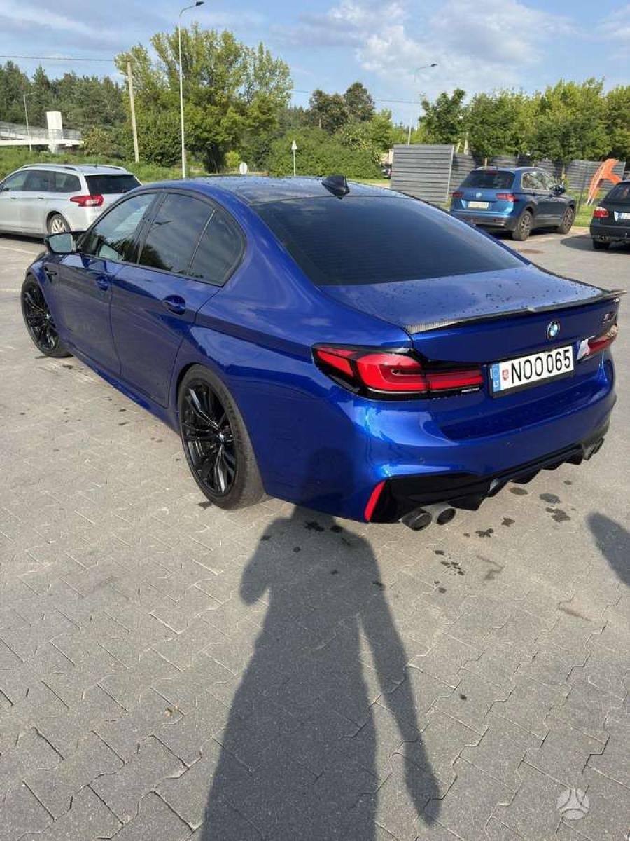 Zils BMW M5 2019 Viļņa, ar dzinēja tilpumu 4.40 L un nobraukumu 59 tūkst. km par 49000 €, foto 5 vietnē AUTOMOTO.COM.LV