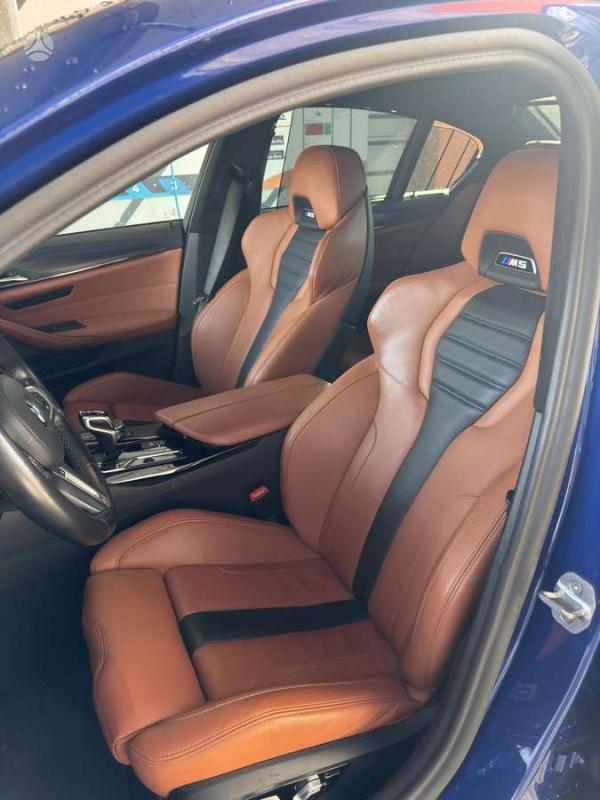 Blue BMW M5 2019 in Vilnius, with an engine capacity of 4.40 L and mileage of 59 thousand km for 49000 €, photo 7 on AUTOMOTO.COM.LV