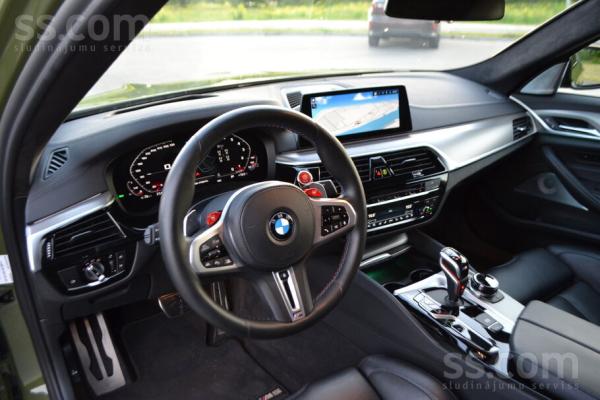 BMW M5 2021 in Riga on AUTOMOTO.COM.LV Green BMW M5 2021 in Riga, with an engine capacity of 4.40 L and mileage of 58 thousand km for 68500 €, photo 11 on AUTOMOTO.COM.LV