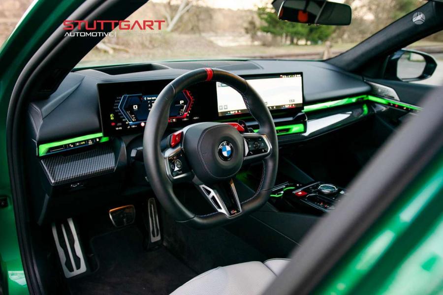 Green BMW M5 2025 in Kaunas, with an engine capacity of 4.40 L and mileage of 20 thousand km for 115500 €, photo 9 on AUTOMOTO.COM.LV