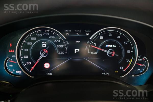 Pelēks BMW M5 2018 Rīga, ar dzinēja tilpumu 4.40 L un nobraukumu 84 tūkst. km par 65200 €, foto 9 vietnē AUTOMOTO.COM.LV