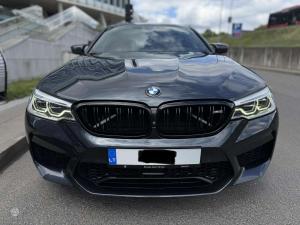 Grey BMW M5 2018 in Vilnius, with an engine capacity of 4.40 L and mileage of 212 thousand km for 36999 €, photo 7 on AUTOMOTO.COM.LV