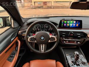 Grey BMW M5 2019 in Riga, with an engine capacity of 4.40 L and mileage of 108 thousand km for 59990 €, photo 19 on AUTOMOTO.COM.LV