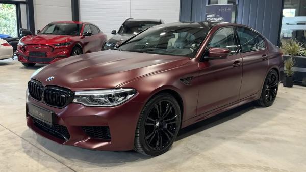 Sarkans BMW M5 2018 Mārupe, ar dzinēja tilpumu 4.40 L un nobraukumu 10 tūkst. km par 64990 €, foto 4 vietnē AUTOMOTO.COM.LV