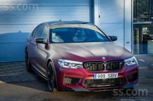 Red BMW M5 2019 in Riga, with an engine capacity of 4.40 L and mileage of 0 thousand km for 45900 €, photo 3 on AUTOMOTO.COM.LV