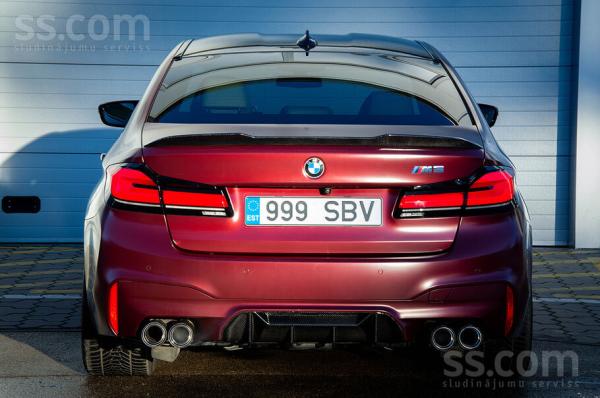 Red BMW M5 2019 in Riga, with an engine capacity of 4.40 L and mileage of 0 thousand km for 45900 €, photo 4 on AUTOMOTO.COM.LV