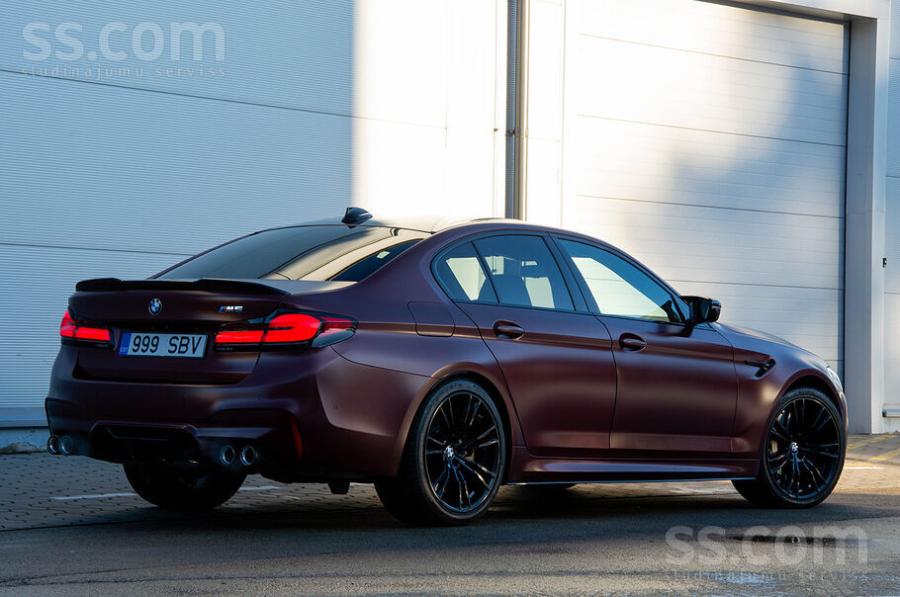 Red BMW M5 2019 in Riga, with an engine capacity of 4.40 L and mileage of 0 thousand km for 45900 €, photo 9 on AUTOMOTO.COM.LV