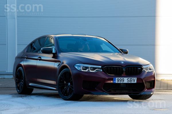 Red BMW M5 2019 in Riga, with an engine capacity of 4.40 L and mileage of 0 thousand km for 45900 €, photo 10 on AUTOMOTO.COM.LV