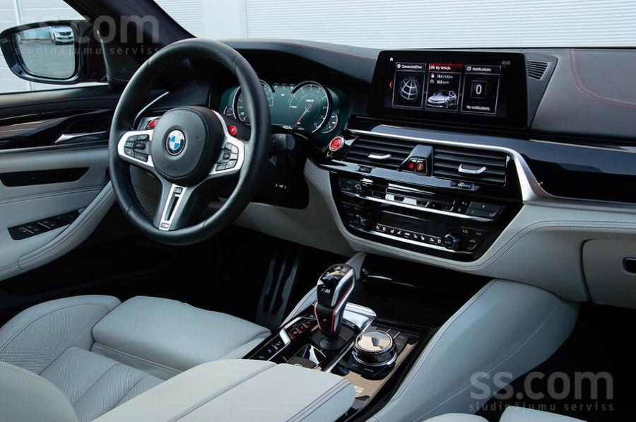 Red BMW M5 2019 in Riga, with an engine capacity of 4.40 L and mileage of 0 thousand km for 45900 €, photo 12 on AUTOMOTO.COM.LV