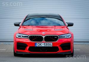 Sarkans BMW M5 2021 Rīga, ar dzinēja tilpumu 4.40 L un nobraukumu 147 tūkst. km par 64000 €, foto 5 vietnē AUTOMOTO.COM.LV