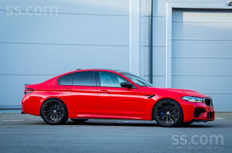 Sarkans BMW M5 2021 Rīga, ar dzinēja tilpumu 4.40 L un nobraukumu 147 tūkst. km par 64000 €, foto 6 vietnē AUTOMOTO.COM.LV