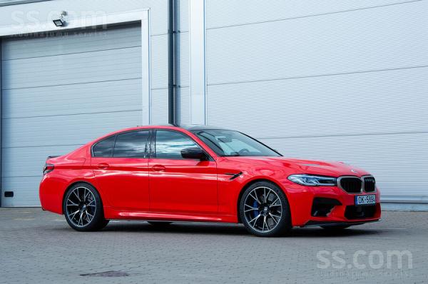 Red BMW M5 2021 in Riga, with an engine capacity of 4.40 L and mileage of 147 thousand km for 64000 €, photo 8 on AUTOMOTO.COM.LV