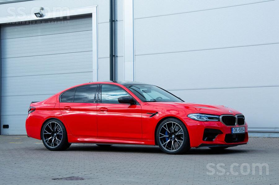 Sarkans BMW M5 2021 Rīga, ar dzinēja tilpumu 4.40 L un nobraukumu 147 tūkst. km par 64000 €, foto 9 vietnē AUTOMOTO.COM.LV