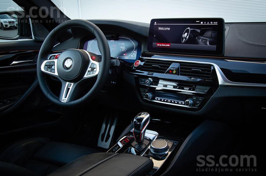 Sarkans BMW M5 2021 Rīga, ar dzinēja tilpumu 4.40 L un nobraukumu 147 tūkst. km par 64000 €, foto 12 vietnē AUTOMOTO.COM.LV