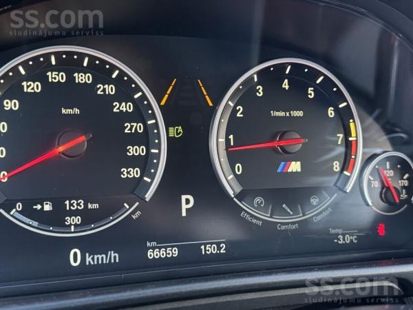 White BMW M5 2016 in Riga, with an engine capacity of 4.40 L and mileage of 67 thousand km for 34900 €, photo 6 on AUTOMOTO.COM.LV