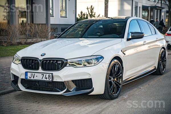 Balts BMW M5 2019 Rīga, ar dzinēja tilpumu 4.40 L un nobraukumu 0 tūkst. km par 64990 €, foto 1 vietnē AUTOMOTO.COM.LV