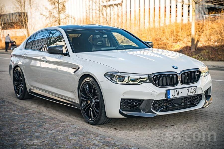 Balts BMW M5 2019 Rīga, ar dzinēja tilpumu 4.40 L un nobraukumu 0 tūkst. km par 64990 €, foto 4 vietnē AUTOMOTO.COM.LV