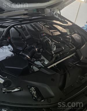 White BMW M5 2019 in Riga, with an engine capacity of 4.40 L and mileage of 100 thousand km for 57500 €, photo 16 on AUTOMOTO.COM.LV