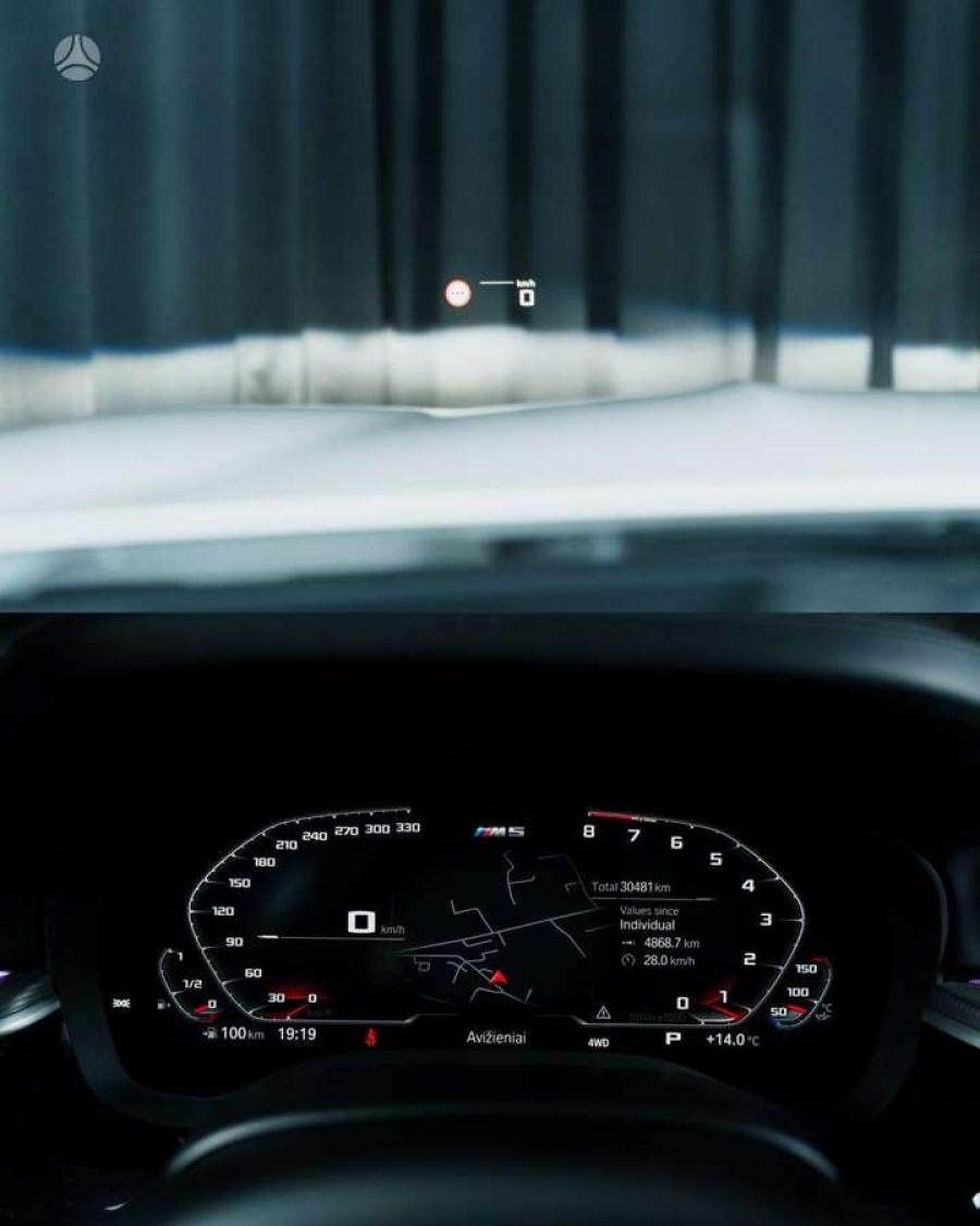 Белый БМВ М5 2020 в Вильнюс, объемом двигателя 4.40 л и пробегом 30 тыс. км за 56998 €, фото 25 на AUTOMOTO.COM.LV