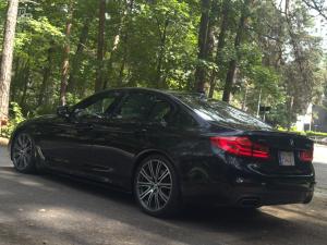 Черный БМВ M550 2019 в Вильнюс, объемом двигателя 4.40 л и пробегом 123 тыс. км за 27000 €, фото 6 на AUTOMOTO.COM.LV