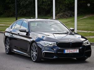 Melns BMW M550 2019 Viļņa, ar dzinēja tilpumu 4.40 L un nobraukumu 125 tūkst. km par 25000 €, foto  vietnē AUTOMOTO.COM.LV