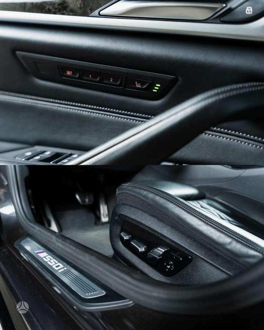 Melns BMW M550 2020 Viļņa, ar dzinēja tilpumu 4.46 L un nobraukumu 95 tūkst. km par 36500 €, foto 16 vietnē AUTOMOTO.COM.LV