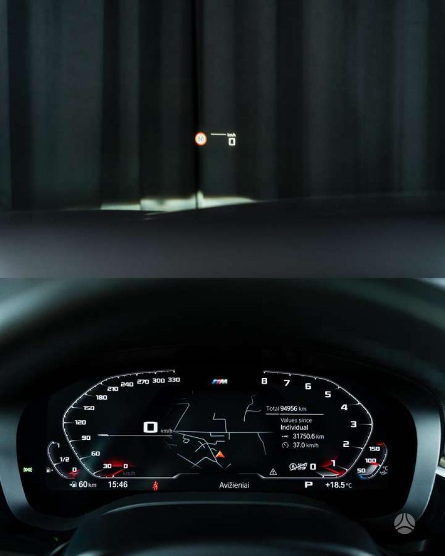 Melns BMW M550 2020 Viļņa, ar dzinēja tilpumu 4.46 L un nobraukumu 95 tūkst. km par 36500 €, foto 20 vietnē AUTOMOTO.COM.LV