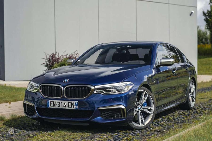 Синий БМВ M550 2018 в Таураге, объемом двигателя 2.99 л и пробегом 178 тыс. км за 25900 €, фото 11 на AUTOMOTO.COM.LV