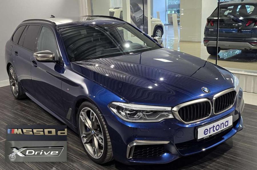 Синий БМВ M550 2019 в Шяуляй, объемом двигателя 2.99 л и пробегом 186 тыс. км за 32400 €, фото 1 на AUTOMOTO.COM.LV