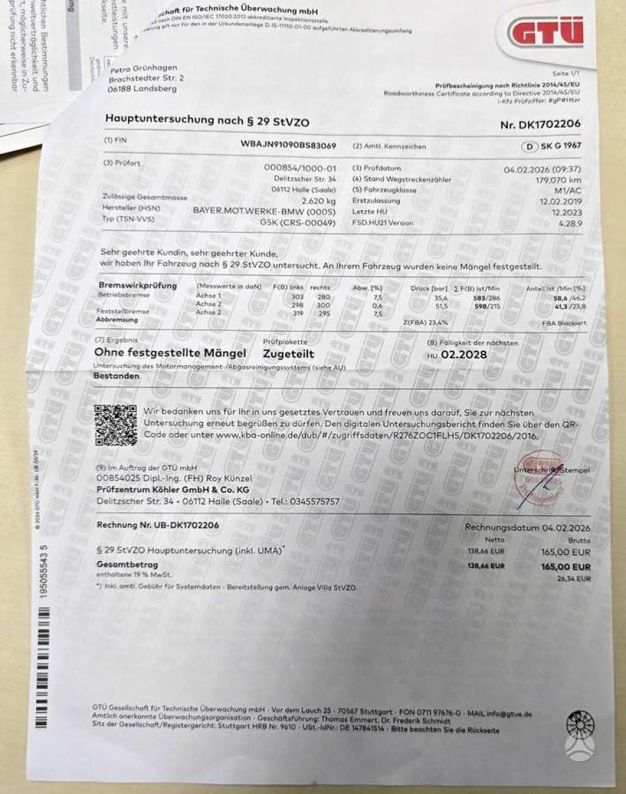Синий БМВ M550 2019 в Шяуляй, объемом двигателя 2.99 л и пробегом 186 тыс. км за 32400 €, фото 37 на AUTOMOTO.COM.LV