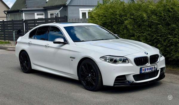 White BMW M550 2015 in Vilnius, with an engine capacity of 3.00 L and mileage of 274 thousand km for 15300 €, photo 8 on AUTOMOTO.COM.LV