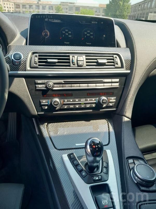 Melns BMW M6 2016 Rīga, ar dzinēja tilpumu 4.40 L un nobraukumu 149 tūkst. km par 29999 €, foto 9 vietnē AUTOMOTO.COM.LV