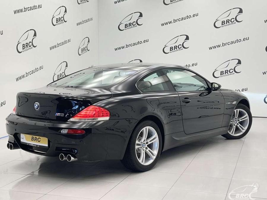 Melns BMW M6 2005 Viļņa, ar dzinēja tilpumu 5.00 L un nobraukumu 123 tūkst. km par 26500 €, foto 3 vietnē AUTOMOTO.COM.LV
