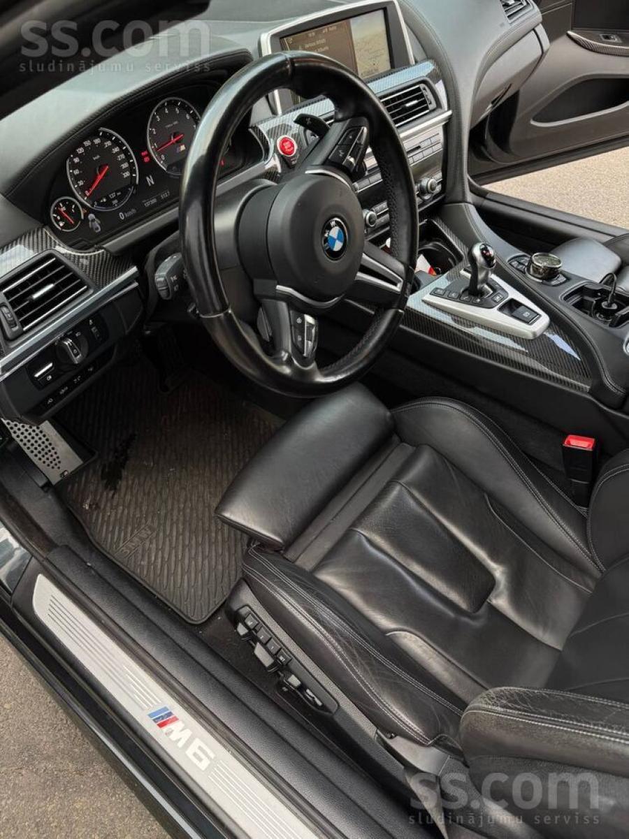 Melns BMW M6 2013 Rīga, ar dzinēja tilpumu 4.40 L un nobraukumu 137 tūkst. km par 28500 €, foto 10 vietnē AUTOMOTO.COM.LV