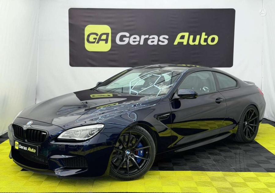 Blue BMW M6 2017 in Vilnius, with an engine capacity of 4.40 L and mileage of 145 thousand km for 32400 €, photo 1 on AUTOMOTO.COM.LV