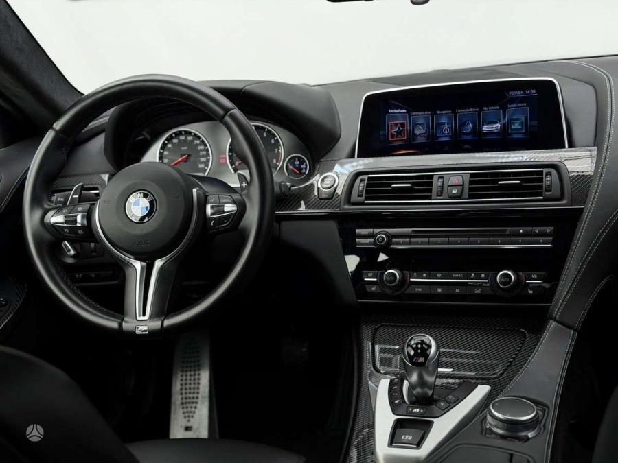 Blue BMW M6 2017 in Vilnius, with an engine capacity of 4.40 L and mileage of 145 thousand km for 32400 €, photo 16 on AUTOMOTO.COM.LV