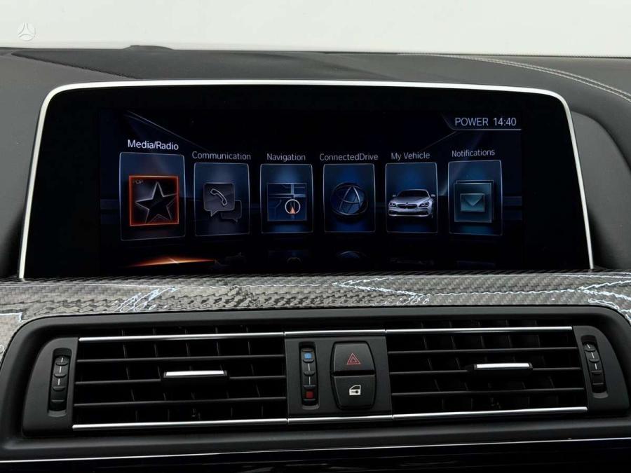 Blue BMW M6 2017 in Vilnius, with an engine capacity of 4.40 L and mileage of 145 thousand km for 32400 €, photo 25 on AUTOMOTO.COM.LV
