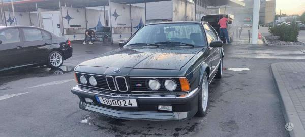 Green BMW M6 1984 in Vilnius, with an engine capacity of 3.50 L and mileage of 213 thousand km for 95000 €, photo 1 on AUTOMOTO.COM.LV