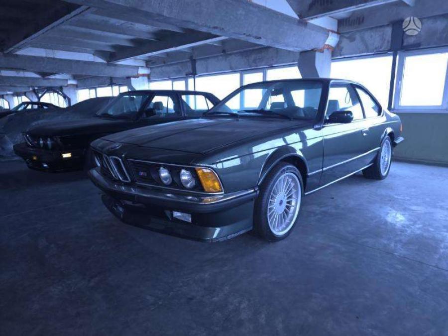 Green BMW M6 1984 in Vilnius, with an engine capacity of 3.50 L and mileage of 213 thousand km for 95000 €, photo 7 on AUTOMOTO.COM.LV
