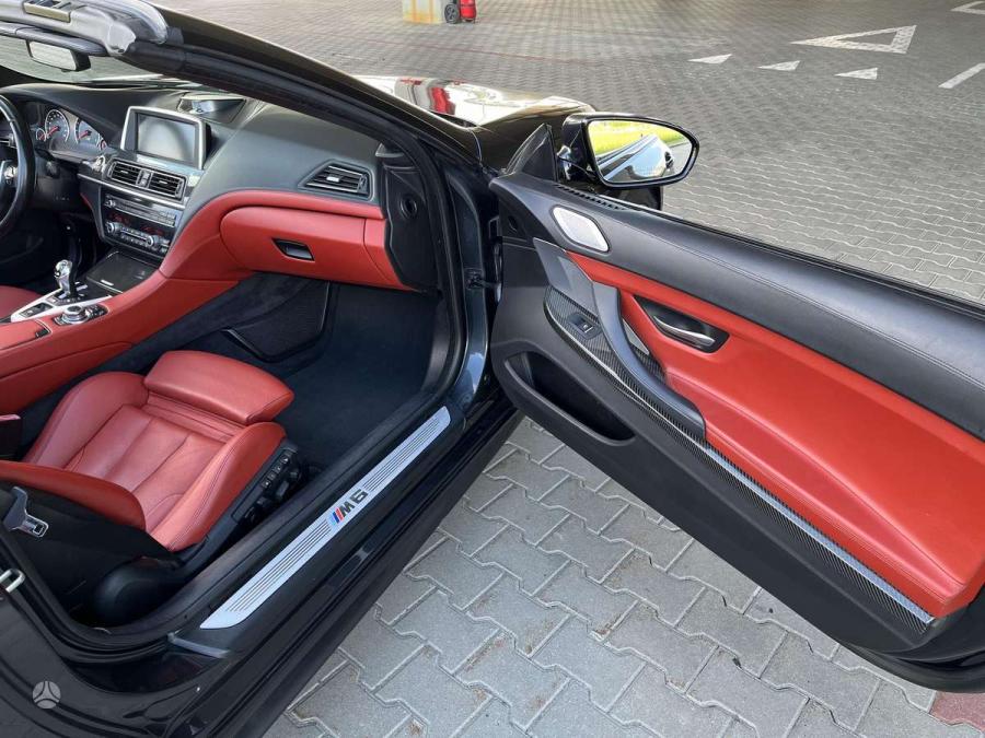 Grey BMW M6 2014 in Vilnius, with an engine capacity of 4.40 L and mileage of 110 thousand km for 28990 €, photo 21 on AUTOMOTO.COM.LV