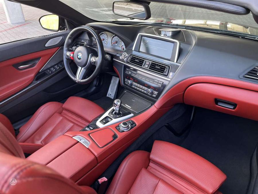 Grey BMW M6 2014 in Vilnius, with an engine capacity of 4.40 L and mileage of 110 thousand km for 28990 €, photo 22 on AUTOMOTO.COM.LV
