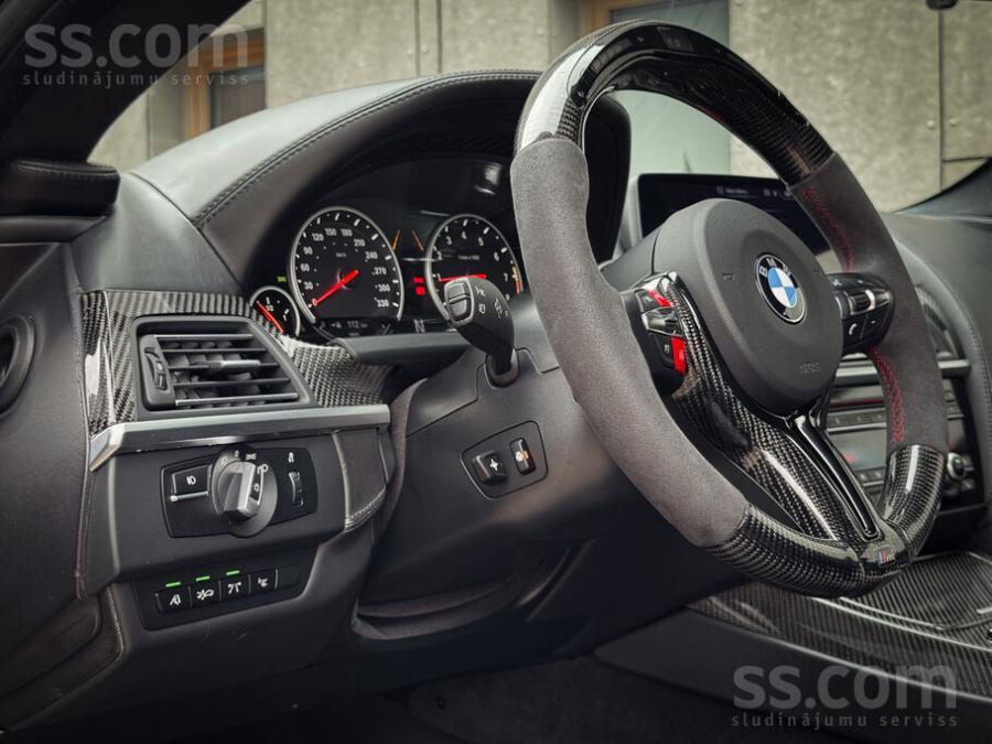 Grey BMW M6 2012 in Riga, with an engine capacity of 4.40 L and mileage of 144 thousand km for 24800 €, photo 14 on AUTOMOTO.COM.LV