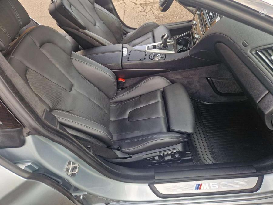 Grey BMW M6 2014 in Telschi, with an engine capacity of 0.00 L and mileage of 72 thousand km for 29700 €, photo 21 on AUTOMOTO.COM.LV
